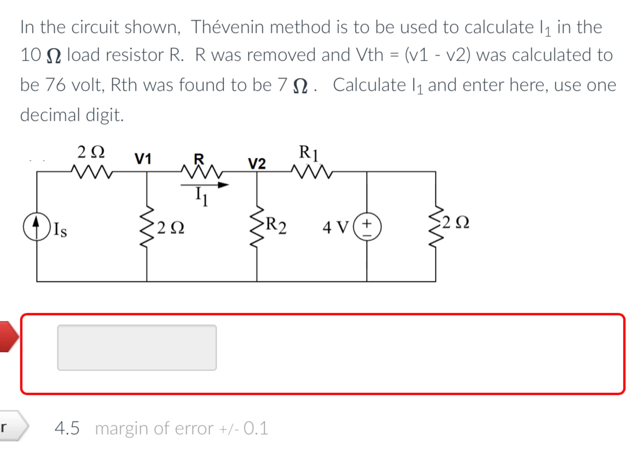 Solved In the circuit shown, Thévenin method is to be used | Chegg.com
