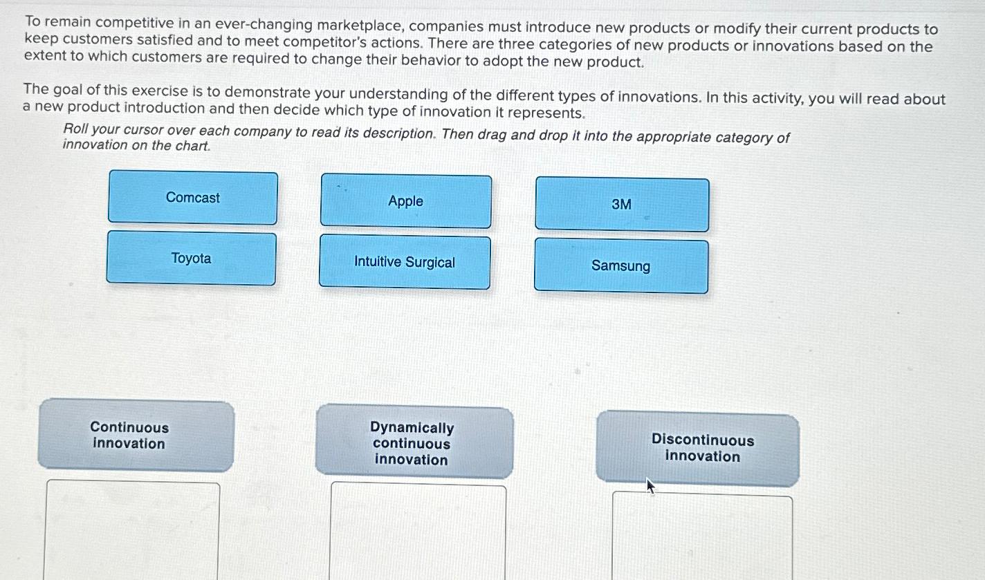 Solved To remain competitive in an ever-changing | Chegg.com