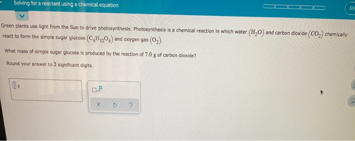 Solved solving for a reactant using a chemical equation | Chegg.com
