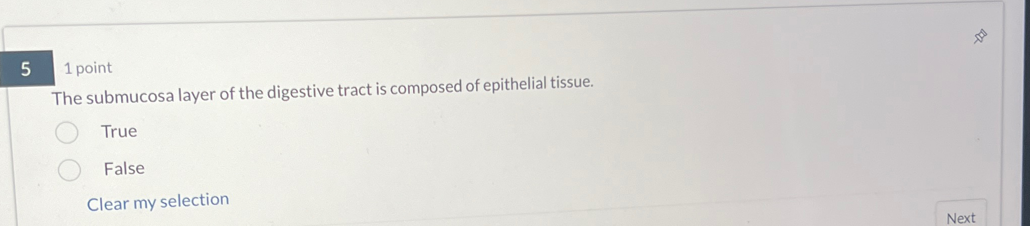 Solved 51 ﻿pointThe submucosa layer of the digestive tract | Chegg.com