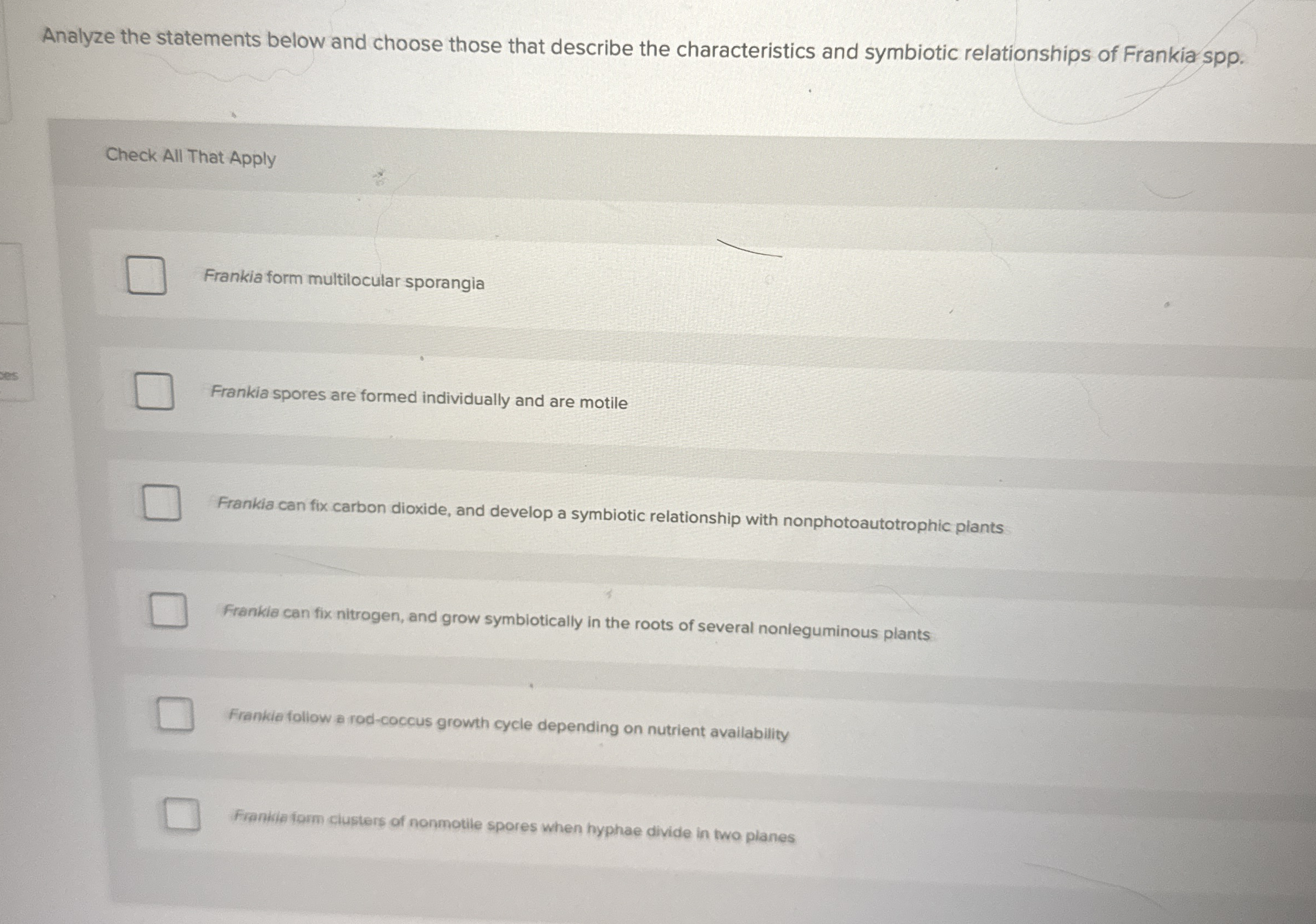 Solved Analyze the statements below and choose those that | Chegg.com