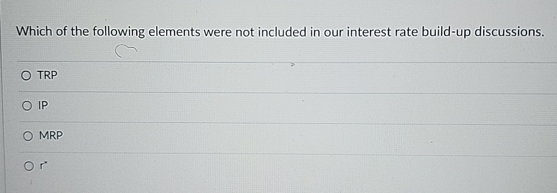 Solved Which of the following elements were not included in | Chegg.com