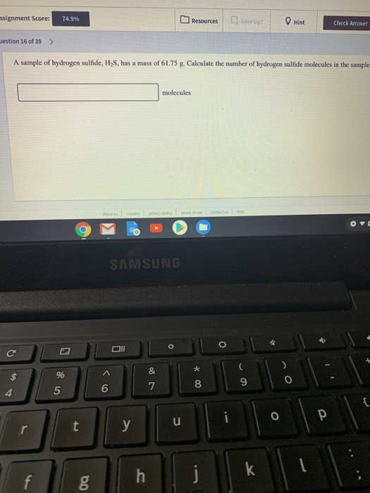 Solved Assignment Score: 74.9% Resources [ Give Up? Feed | Chegg.com