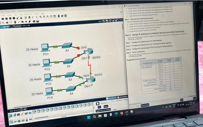Solved File Cisco Packet Tracer - | Chegg.com