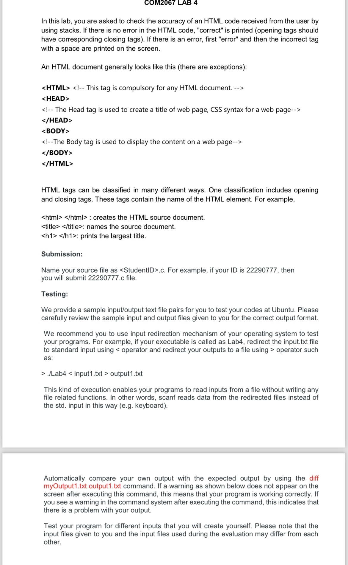 Solved COM2067 ﻿LAB 4In this lab, you are asked to check the | Chegg.com