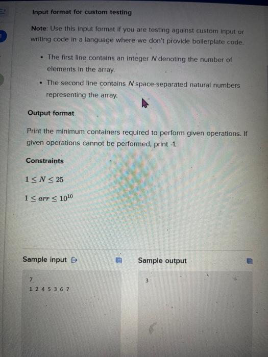 Solved Budget planning Given an array arr of N distinct | Chegg.com