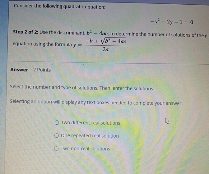 Solved Consider the following quadratic | Chegg.com