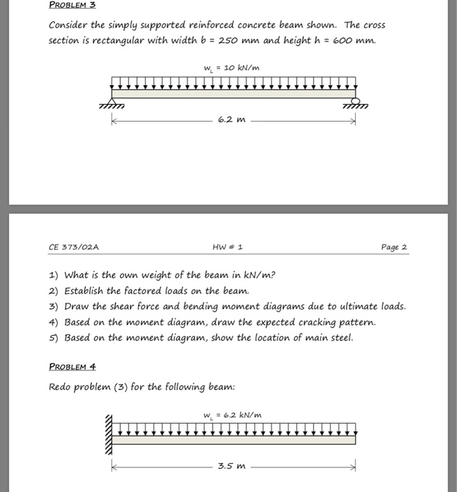 Solved PROBLEM 3 Consider the simply supported reinforced | Chegg.com