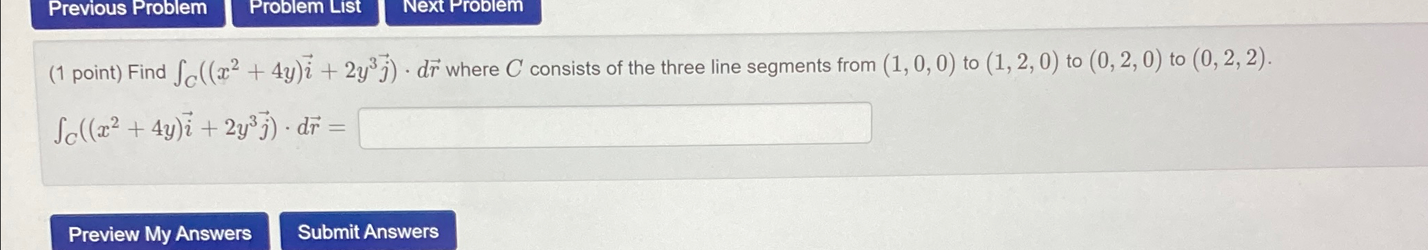 Solved (1 ﻿point) ﻿Find | Chegg.com