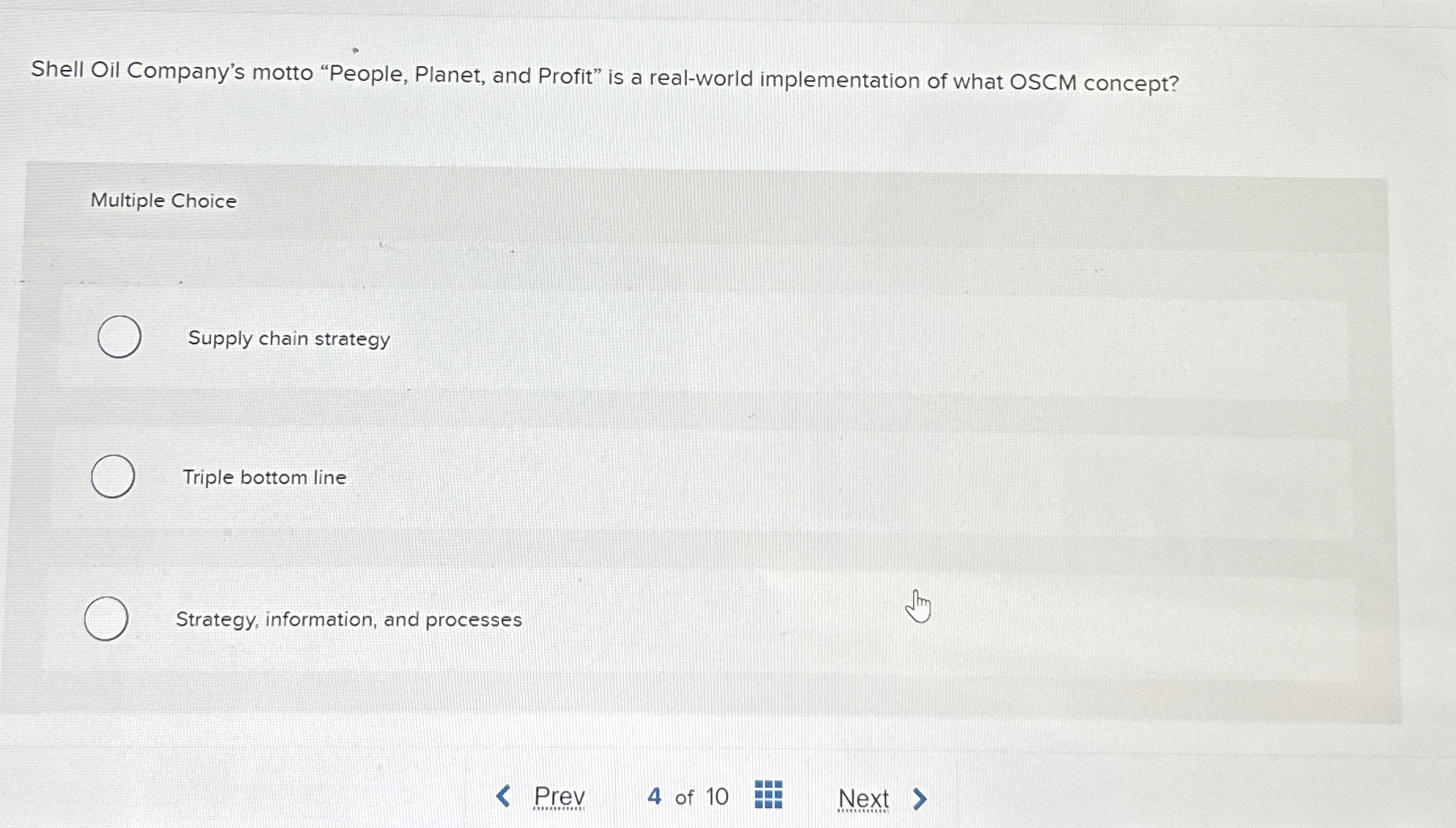 Solved Shell Oil Company's motto "People, Planet, and | Chegg.com