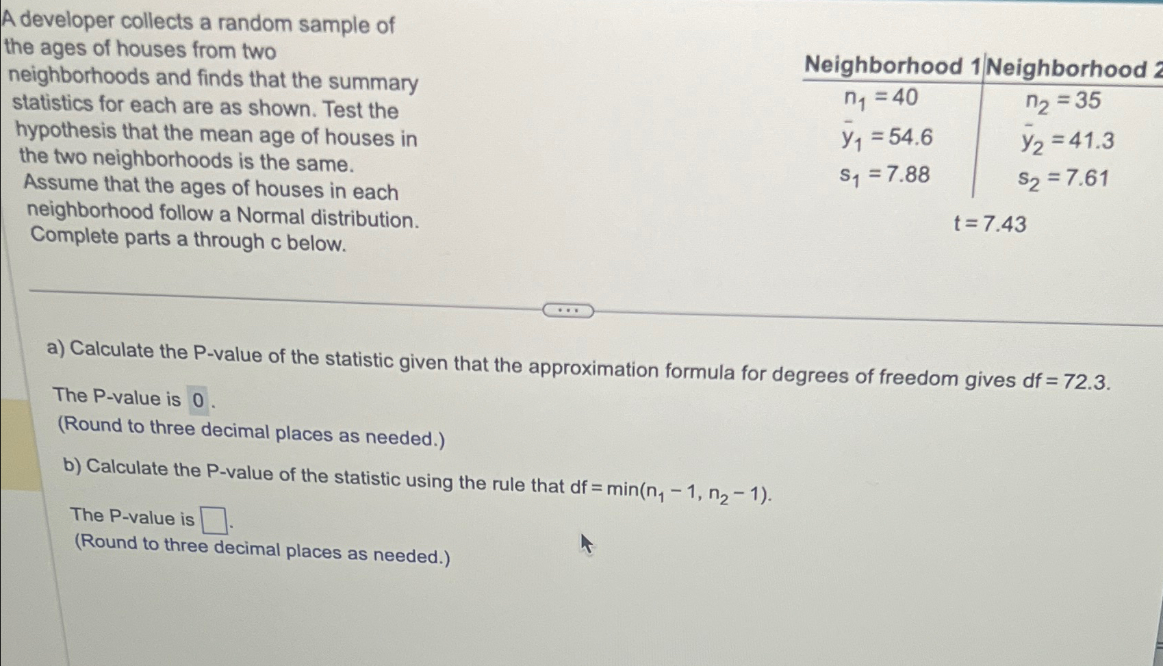 Solved A developer collects a random sample of the ages of | Chegg.com
