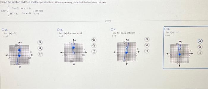 Solved y(x)={5x+5,2x2−1, for x