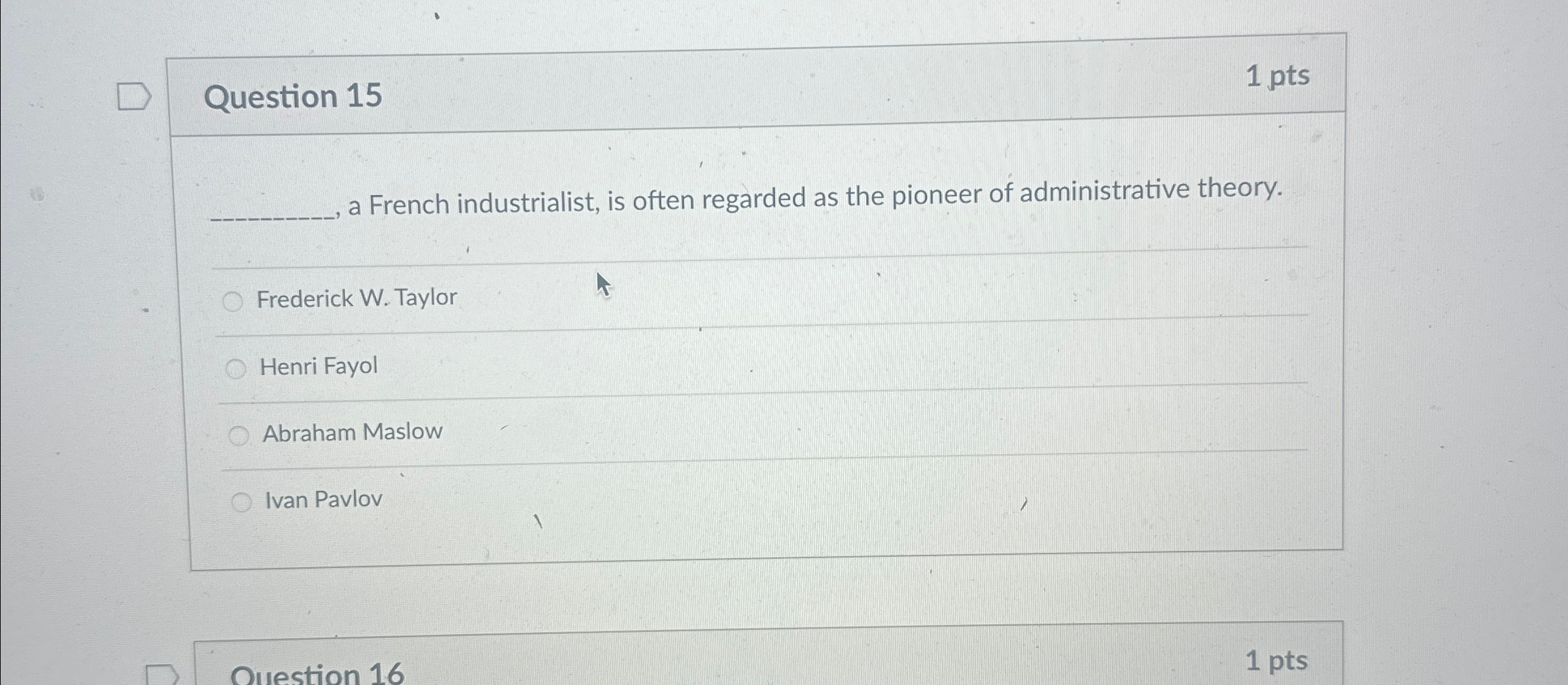 Solved Question 151 ﻿ptsa French industrialist, is often | Chegg.com