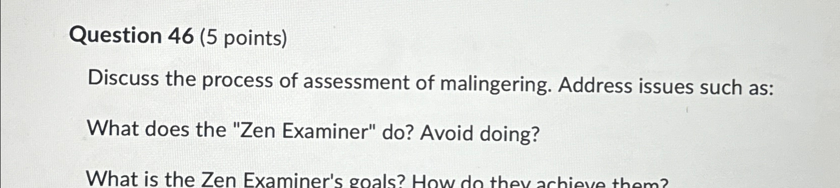 Solved Question 46 (5 ﻿points)Discuss the process of | Chegg.com