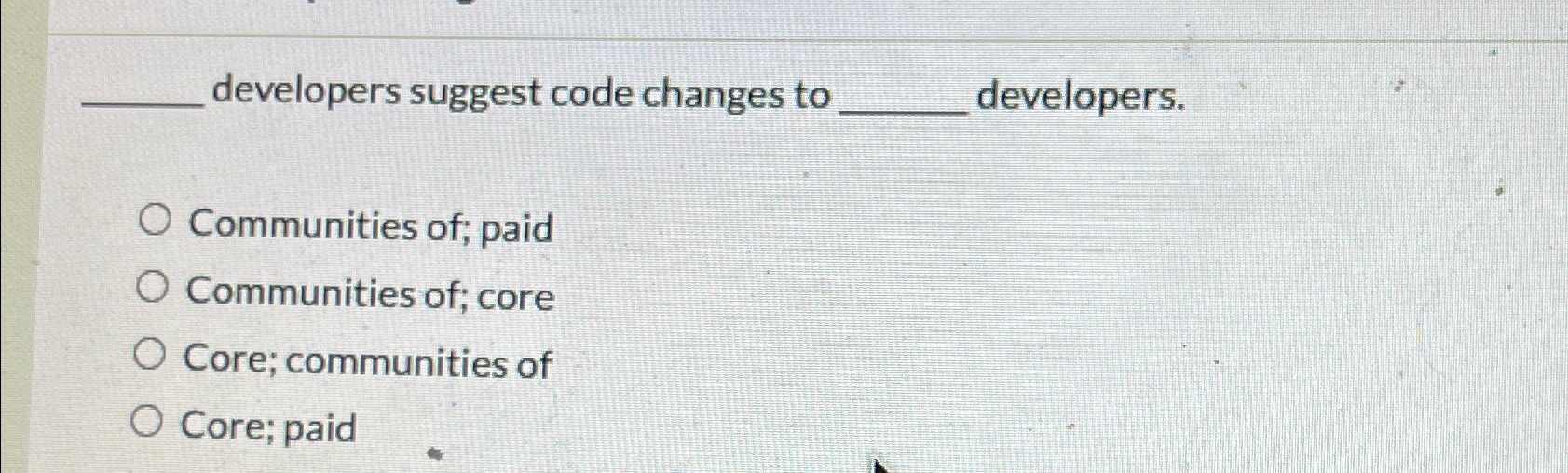 Solved developers suggest code changes | Chegg.com