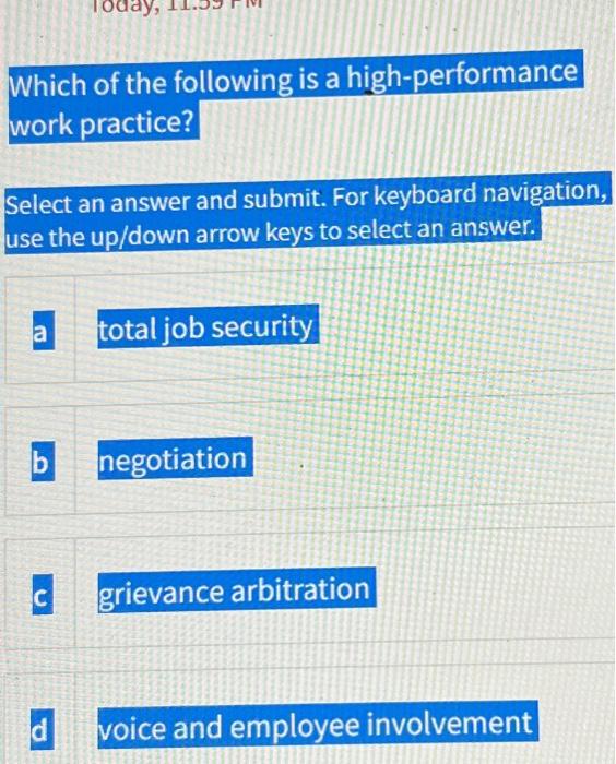 Solved Today, Which of the following is a high-performance | Chegg.com
