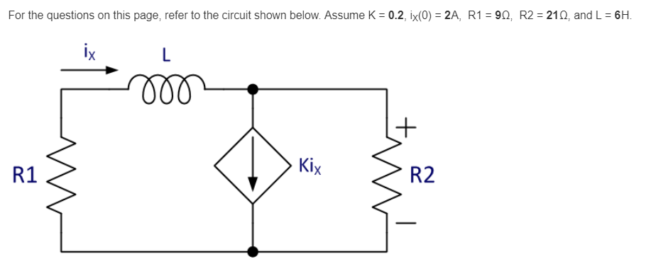Solved For the questions on this page, refer to the circuit | Chegg.com