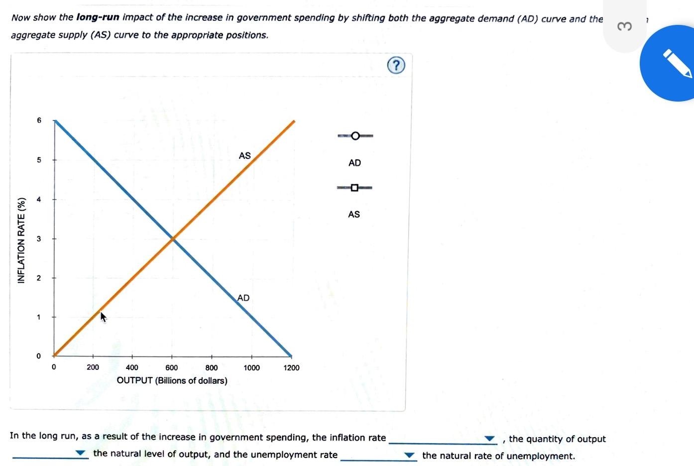 Solved s s of a shift in aggregate-demand and | Chegg.com