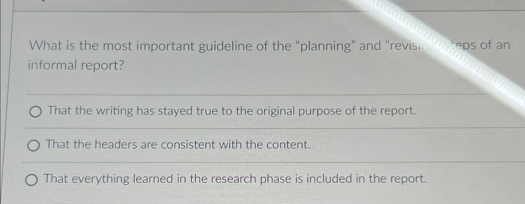 Solved What is the most important guideline of the | Chegg.com