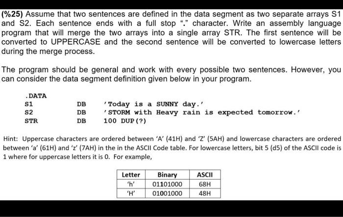 Solved (%25) Assume that two sentences are defined in the | Chegg.com