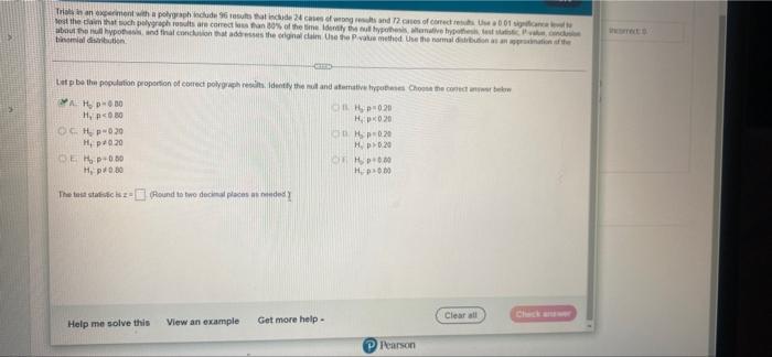 Solved Trials in an experiment with a polygraph include | Chegg.com