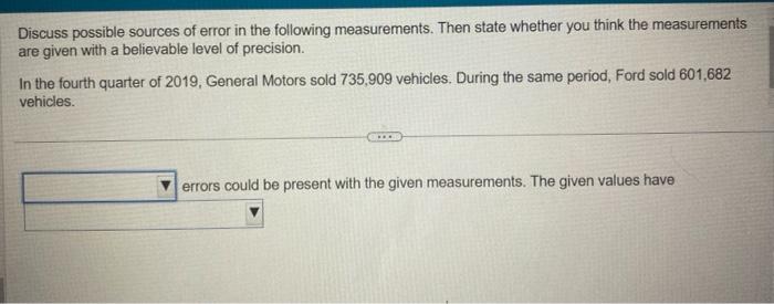 Solved Discuss possible sources of error in the following | Chegg.com