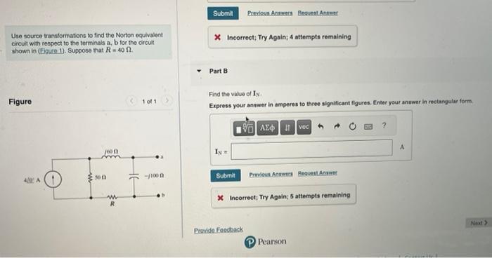 Solved Use source transformations to find the Norton | Chegg.com