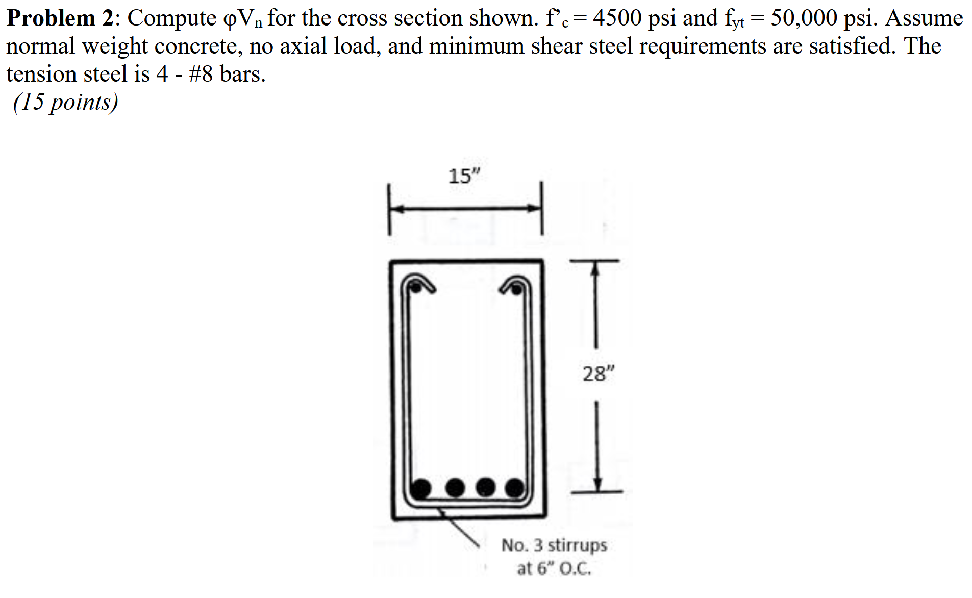 Problem 2: Compute φVn ﻿for the cross section shown. | Chegg.com