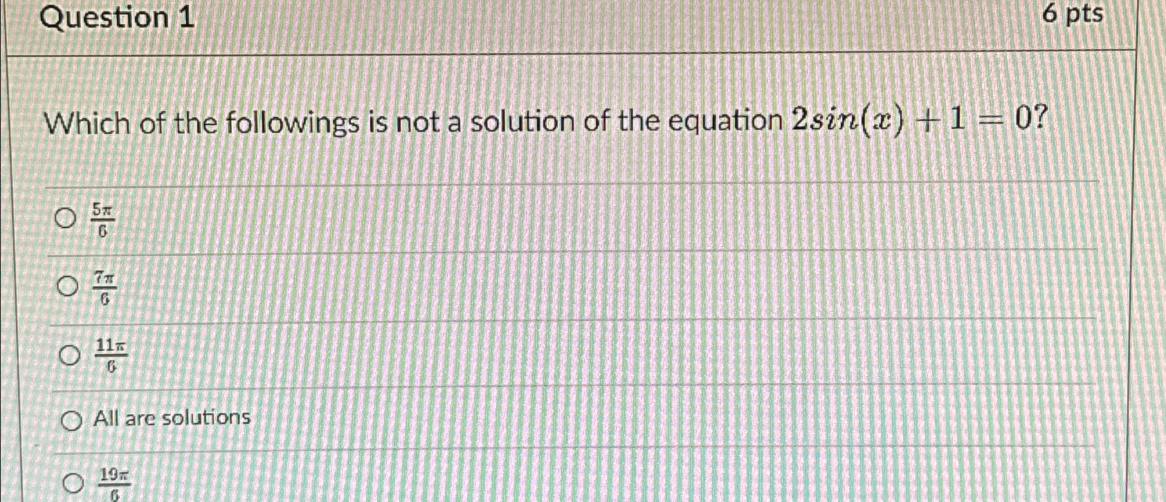 Solved Question 1Which of the followings is not a solution | Chegg.com