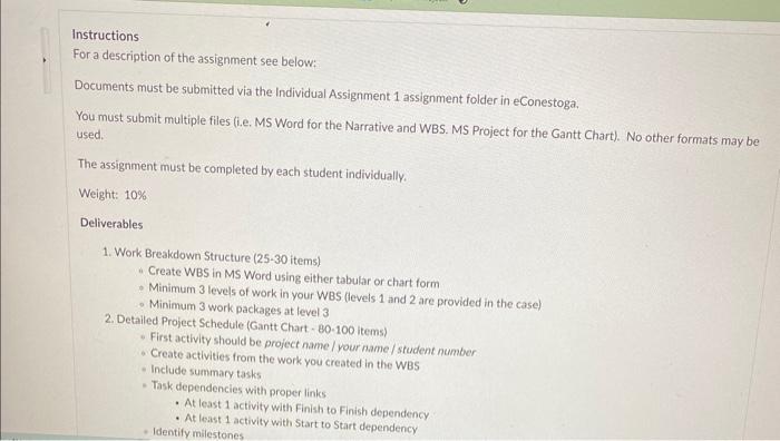 Instructions For a description of the assignment see | Chegg.com