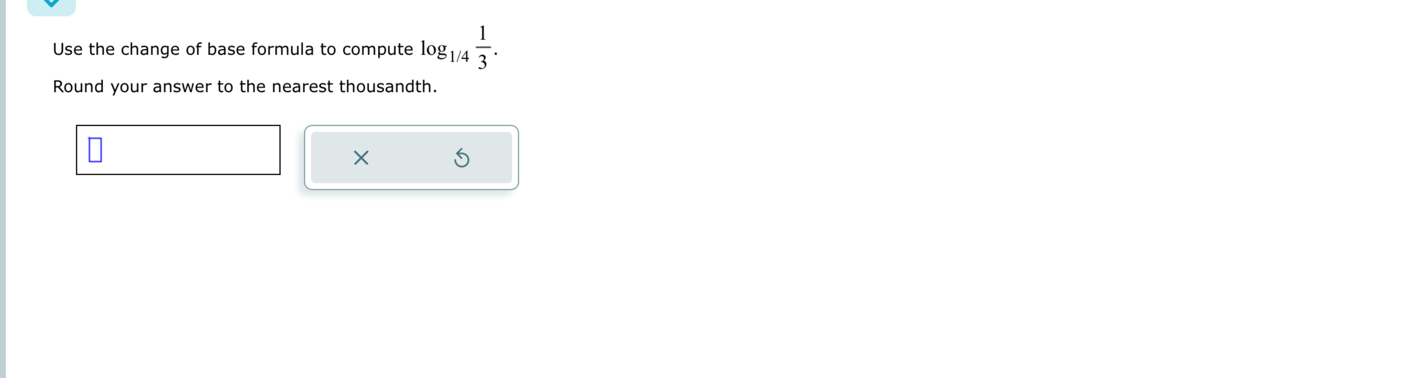 Solved Use the change of base formula to compute | Chegg.com