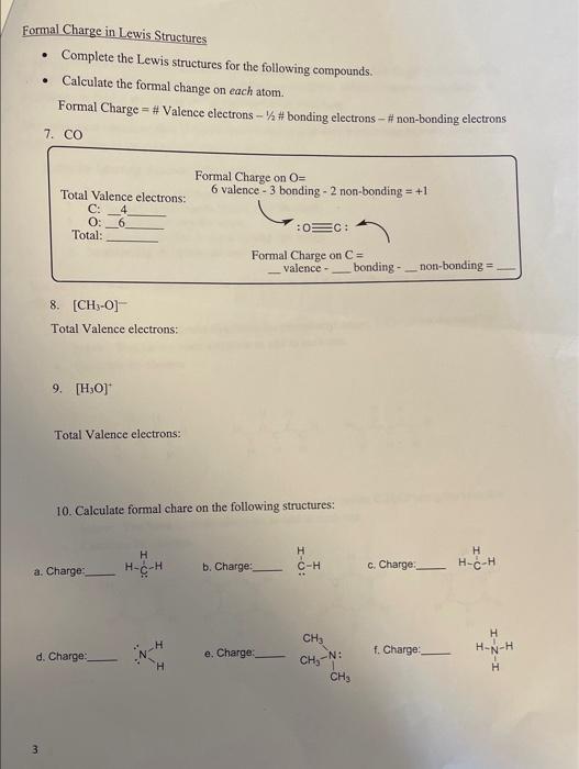 Solved Functional Group IdentificationFormal Charge in Lewis | Chegg.com