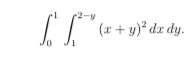 Solved For the next integral, trace the integration region, | Chegg.com