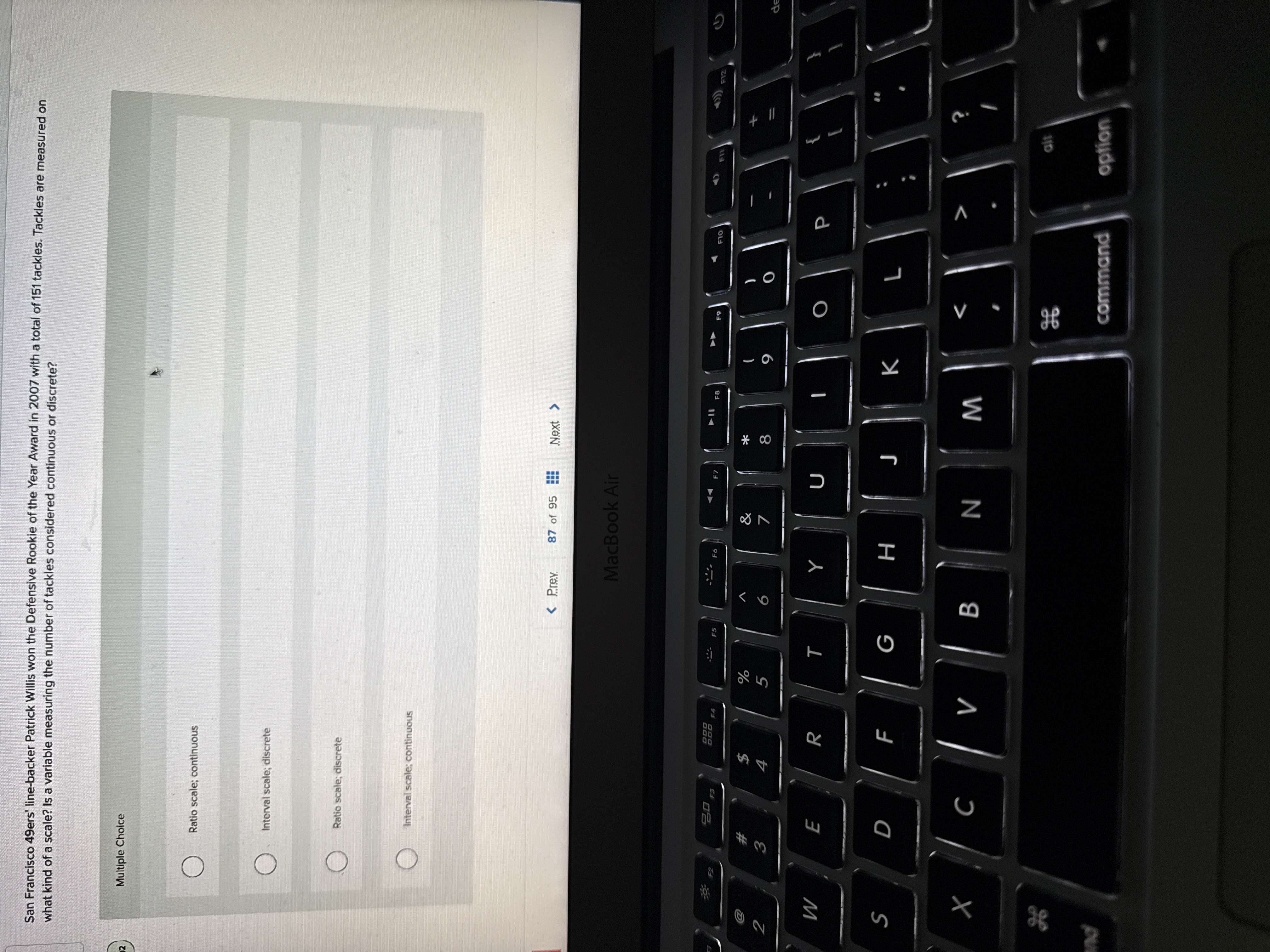 Solved San Francisco 49ers' line-backer Patrick Willis won | Chegg.com
