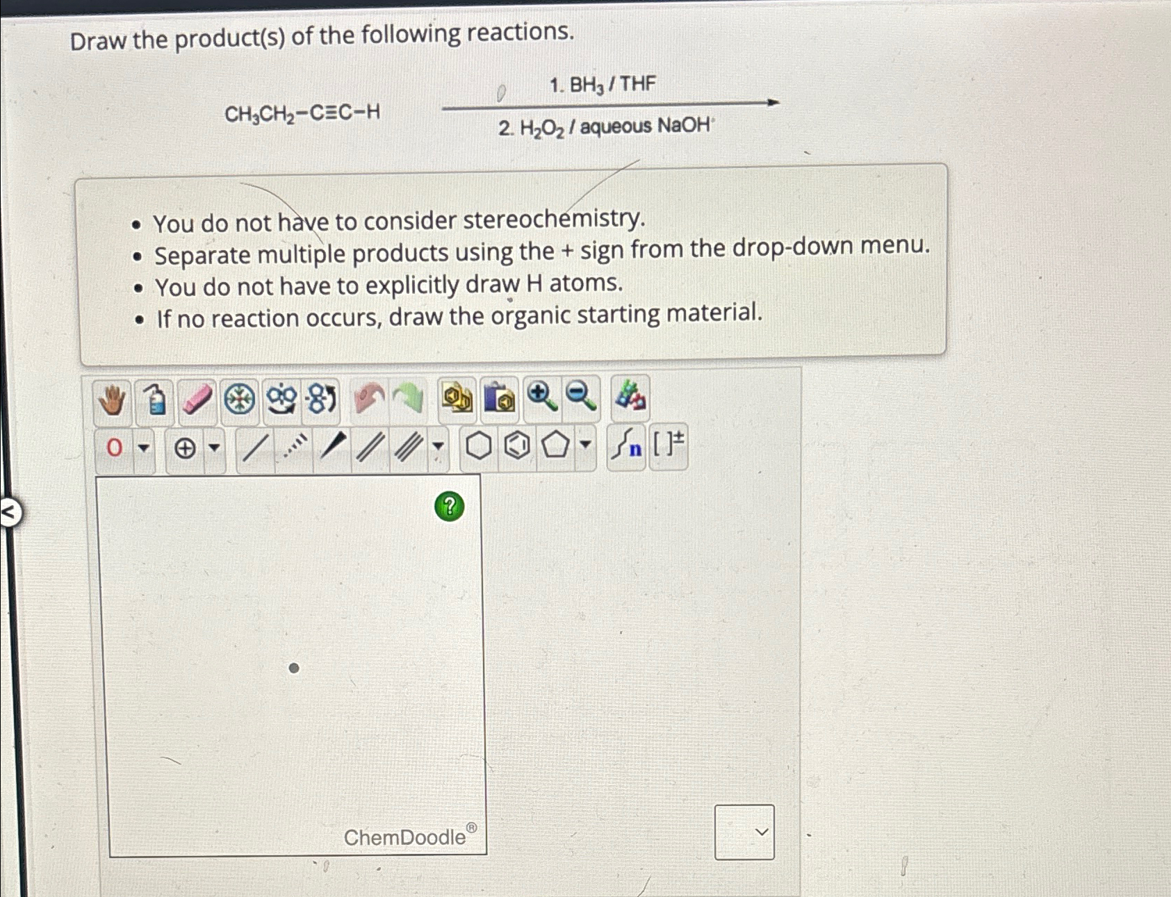 Solved Draw the product(s) ﻿of the following | Chegg.com