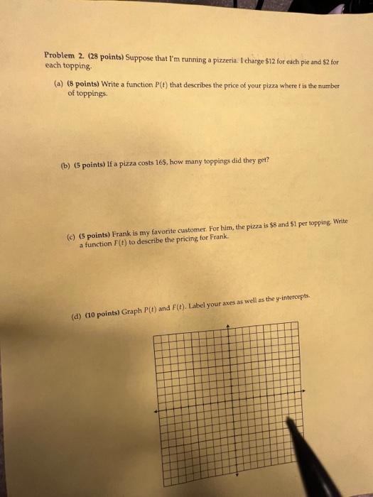 Solved Problem 2. (28 points) Suppose that I'm running a | Chegg.com Solved Problem 2. (28 points) Suppose that I'm running a | Chegg.com