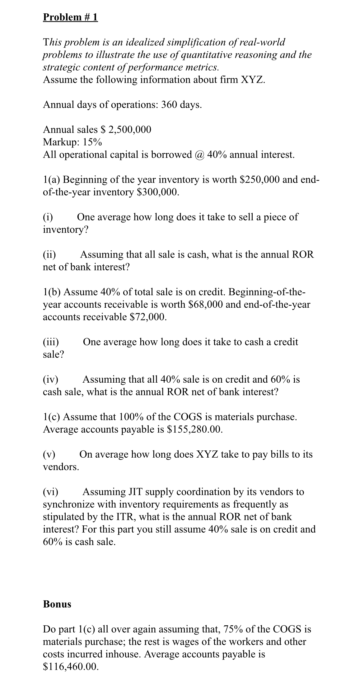 Solved Problem # 1This problem is an idealized | Chegg.com