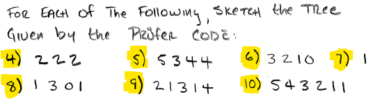 Solved For each of the following, sketch the tree. Given by | Chegg.com