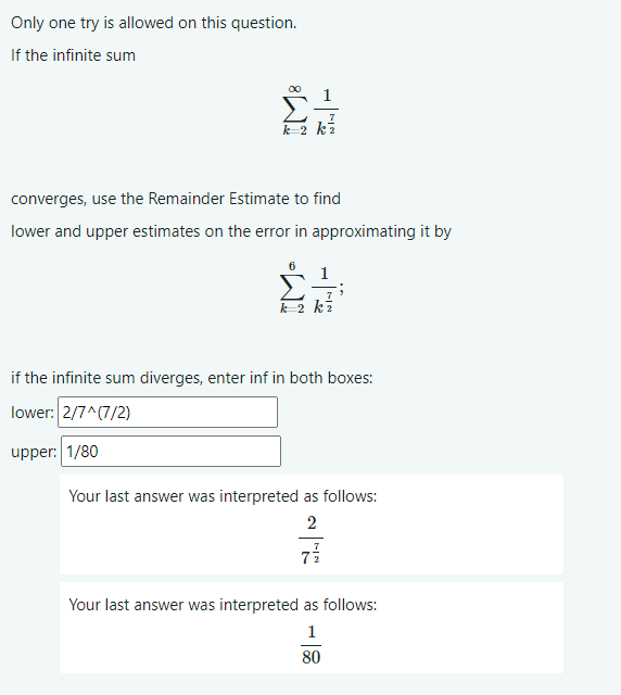 Solved Only one try is allowed on this question.If the | Chegg.com
