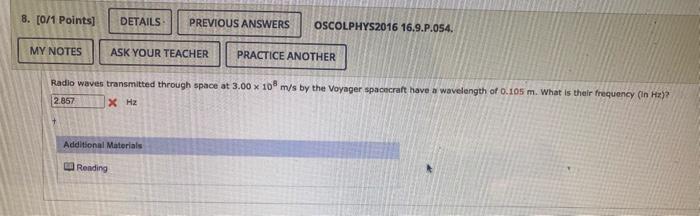 Solved Radio waves transmitted through space at 3.00×108 m/s | Chegg.com