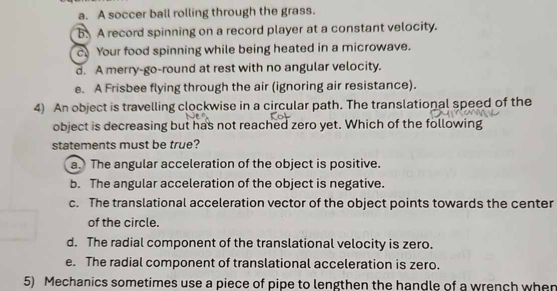 An object is travelling clockwise in a circular path. | Chegg.com