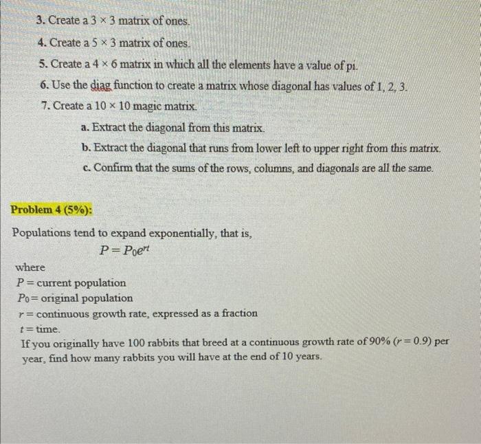 Solved Consider the following matrix: | Chegg.com