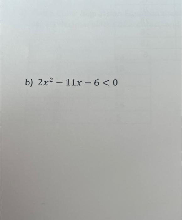 Solved 2x2−11x−6