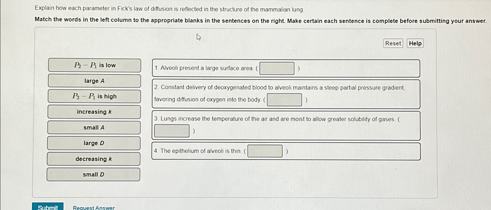 Solved Explain how each parameter in Fick's law of diffusion | Chegg.com