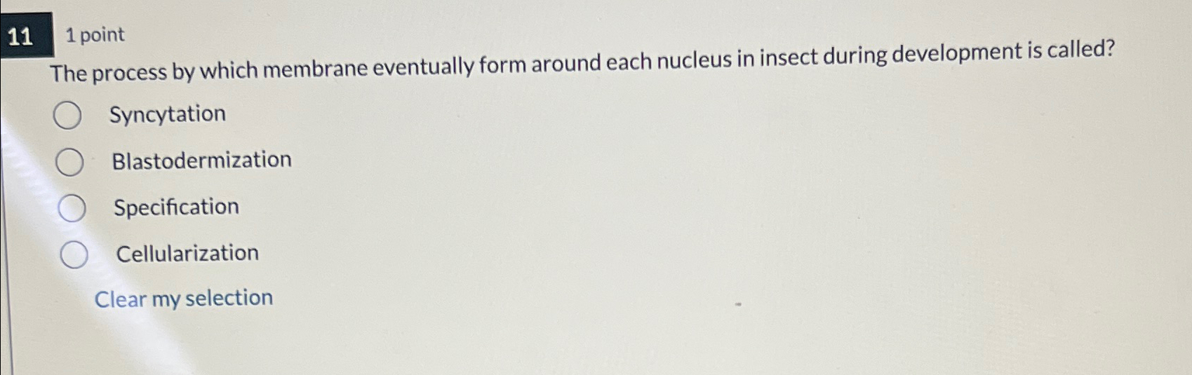 Solved 111 ﻿pointThe process by which membrane eventually | Chegg.com