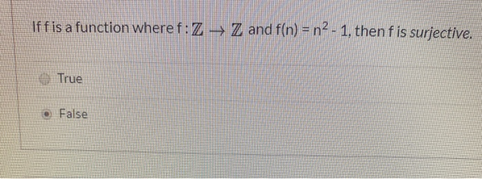 Solved Iffis a function wheref:Z → Z and f(n) = n2 - 1, then | Chegg.com