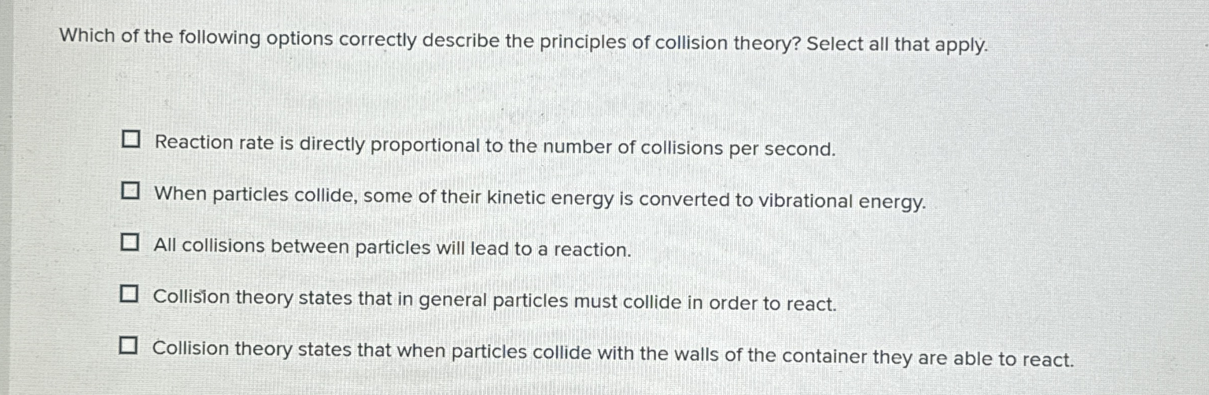 Solved Which of the following options correctly describe the | Chegg.com