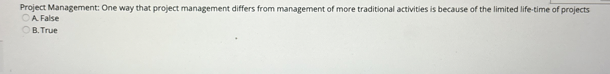 Solved Project Management: One way that project management | Chegg.com