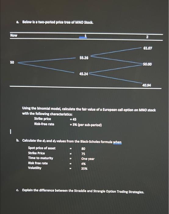 Solved Using the binomial model, calculate the falr value of | Chegg.com