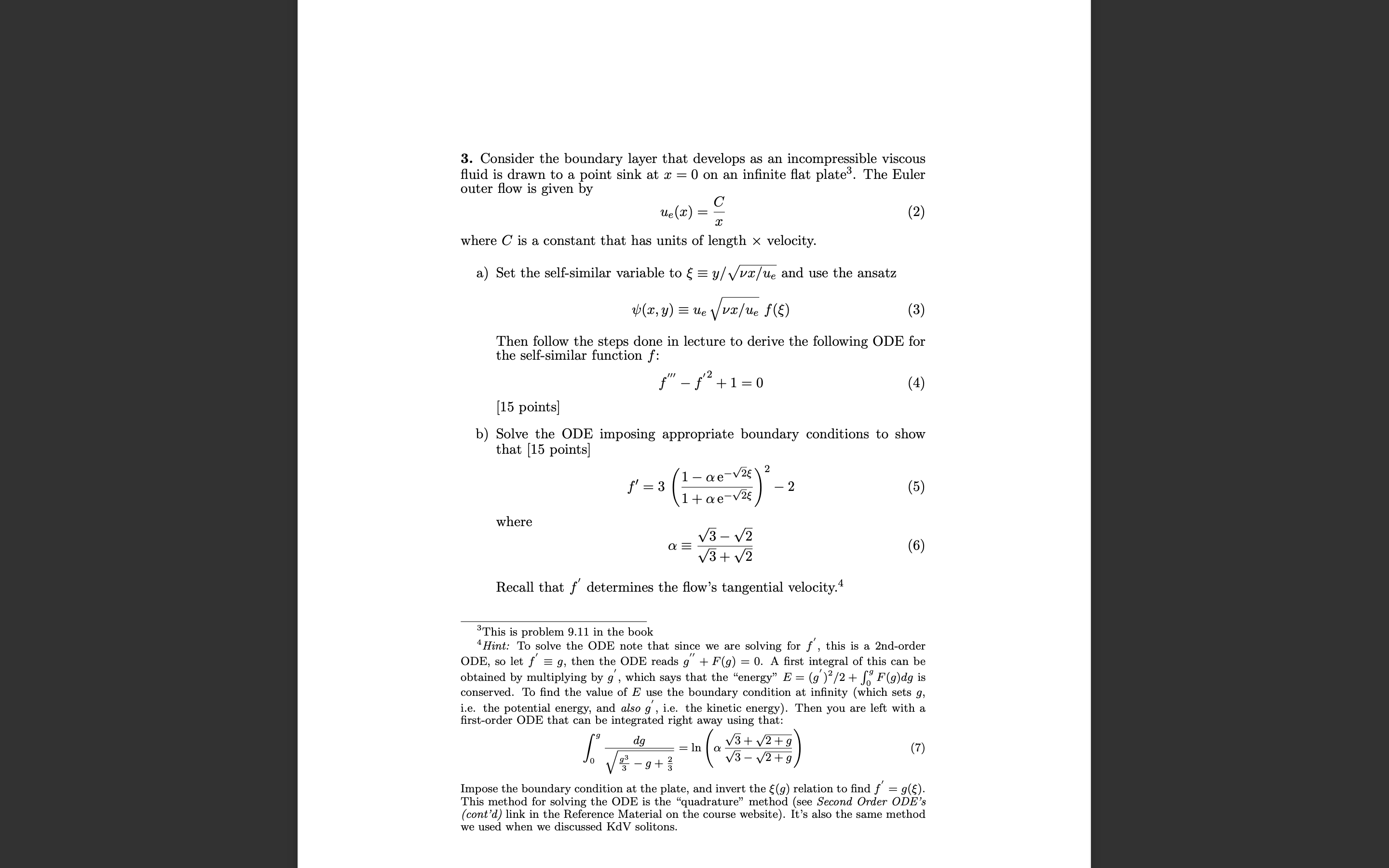 Solved Consider the boundary layer that develops as an | Chegg.com